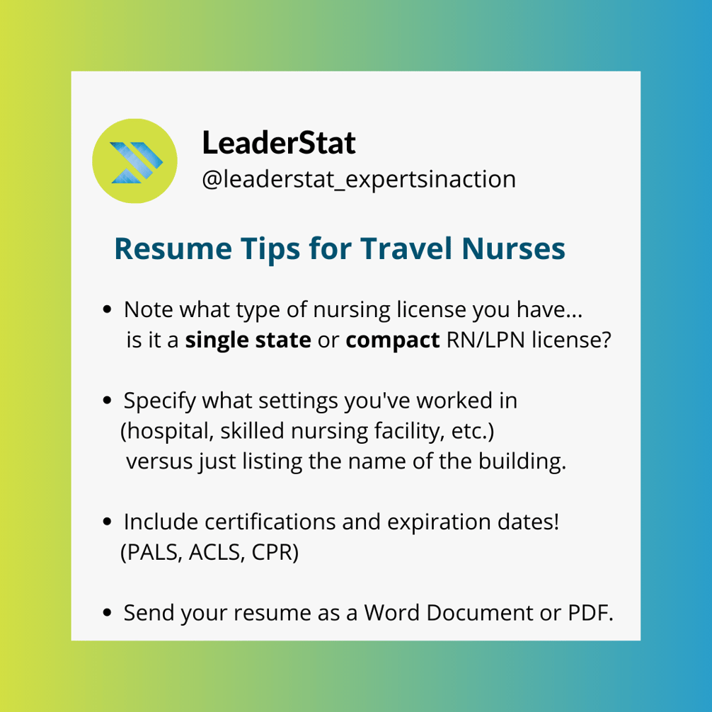 Travel Nursing Compliance Documentation Checklist: A Complete Guide ...