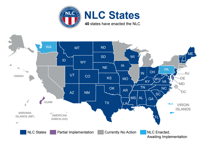 Washington State Joins The Nurse Licensure Compact