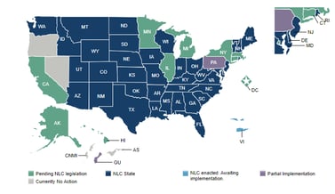 Compact State Nursing License | LeaderStat